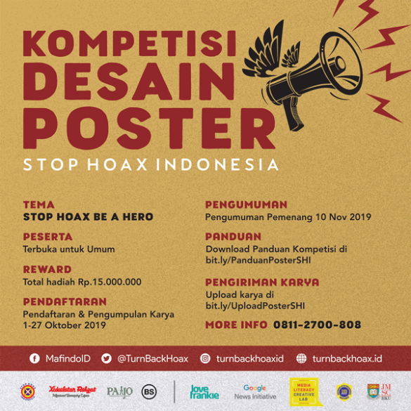 KOMPETISI DESAIN POSTER Stop Hoax Indonesia – STOP HOAX INDONESIA